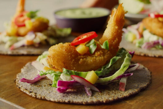 Open-Faced Mini Shrimp Tacos Recipe | Gorton's Seafood