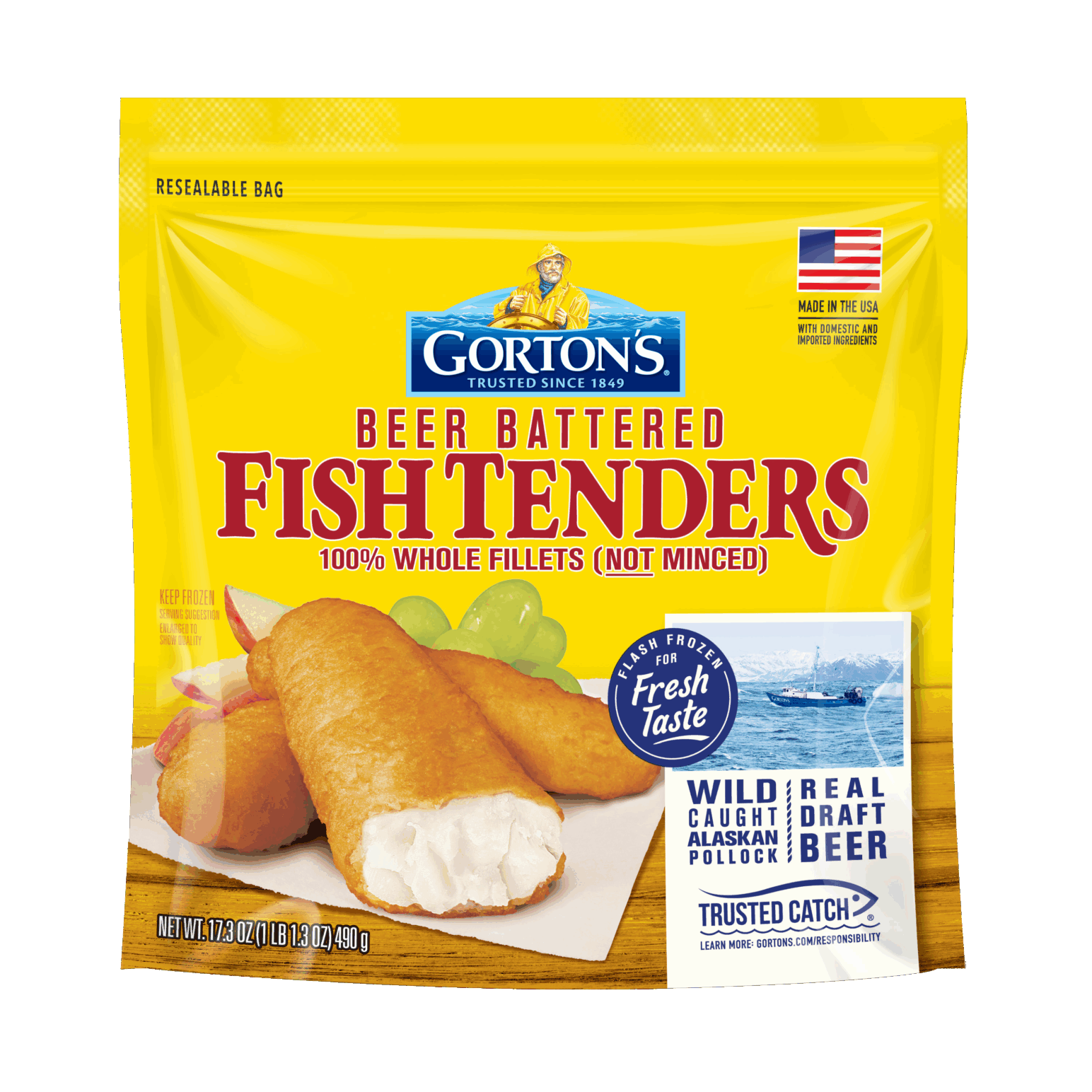 Beer-Battered Pollock Tenders | Gorton's Seafood