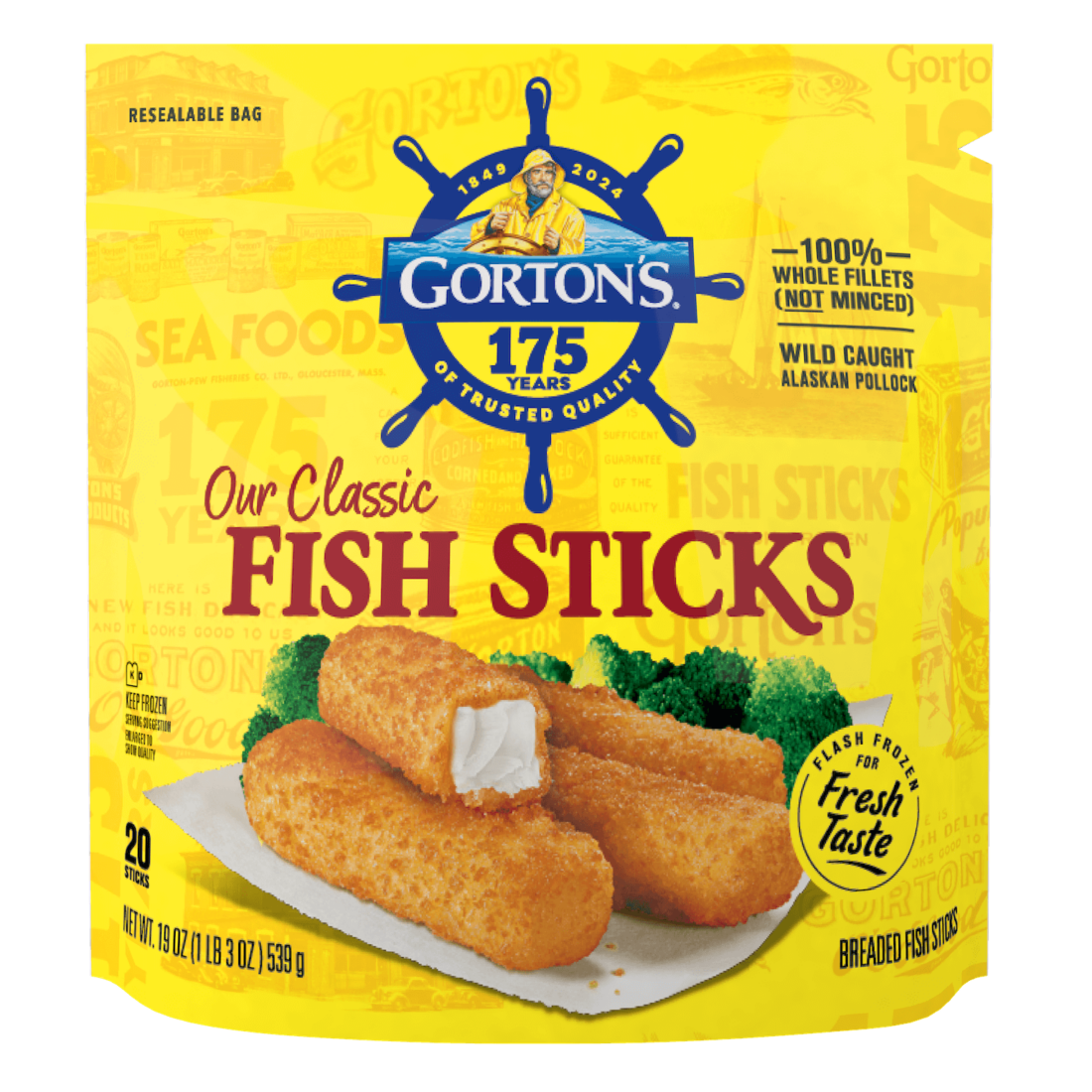 Crunchy Breaded Fish Sticks | Gorton's Seafood