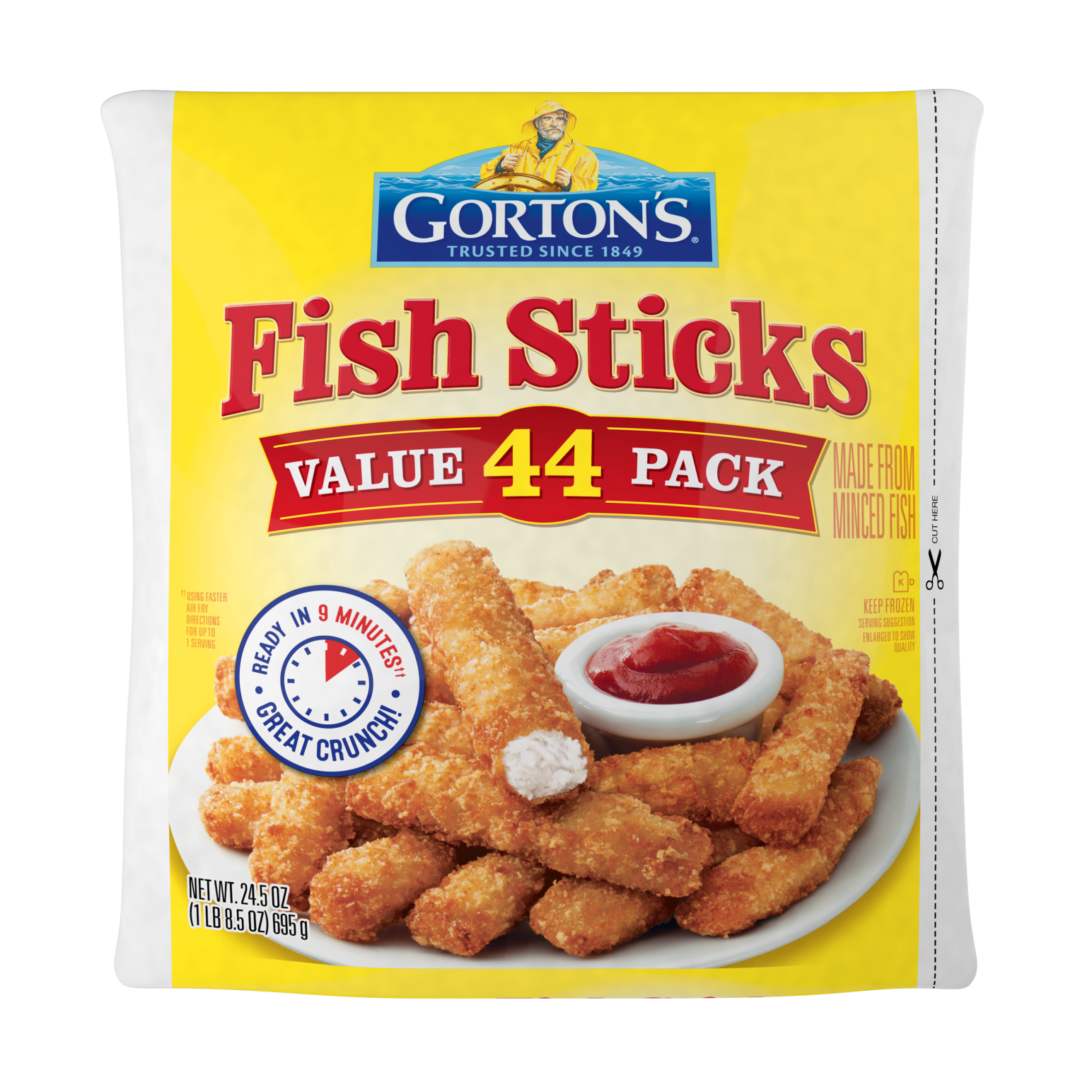 Value Pack Fish Sticks (44 ct.) - Gorton's Seafood
